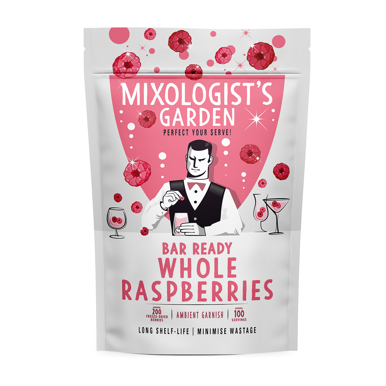 Raspberries 100 servings (100g) – Mixologist's Garden